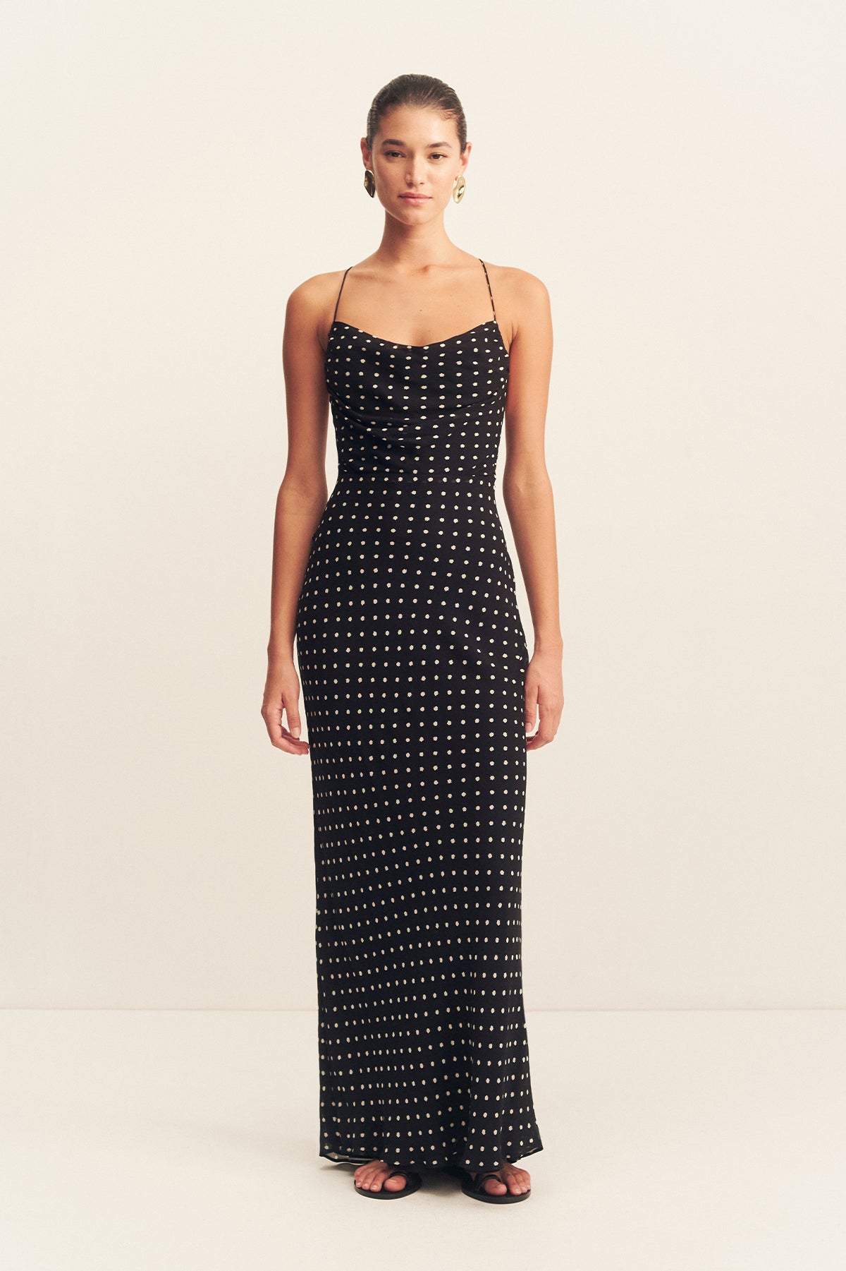 Houston Lace Back Maxi Dress | Noir Polka | Dresses | Shona Joy – Shona ...