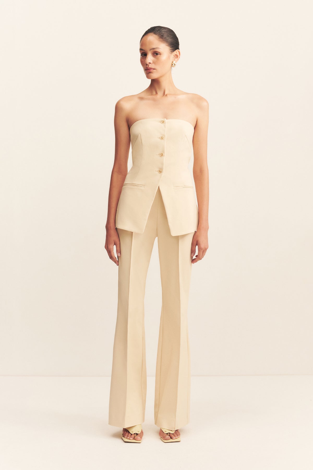 Lani Strapless Tailored Top | Biscotti | Tops | Shona Joy – Shona Joy US